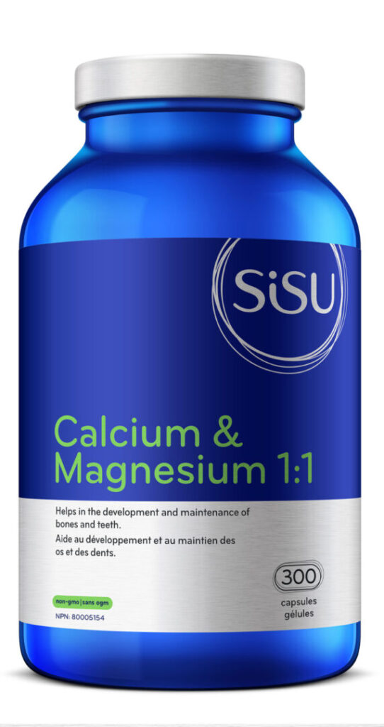 Sisu Calcium & Magnesium 1:1, 300 Caps - Nature's Care
